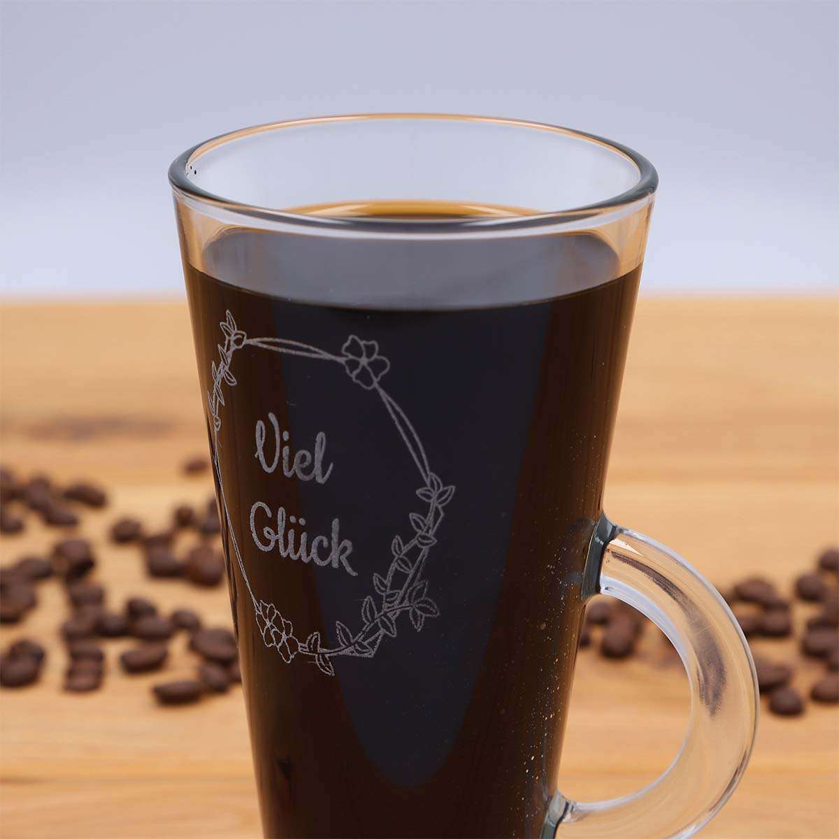 Kaffeeglas mit Gravur "Coffee" – Jetzt entdecken und personalisieren